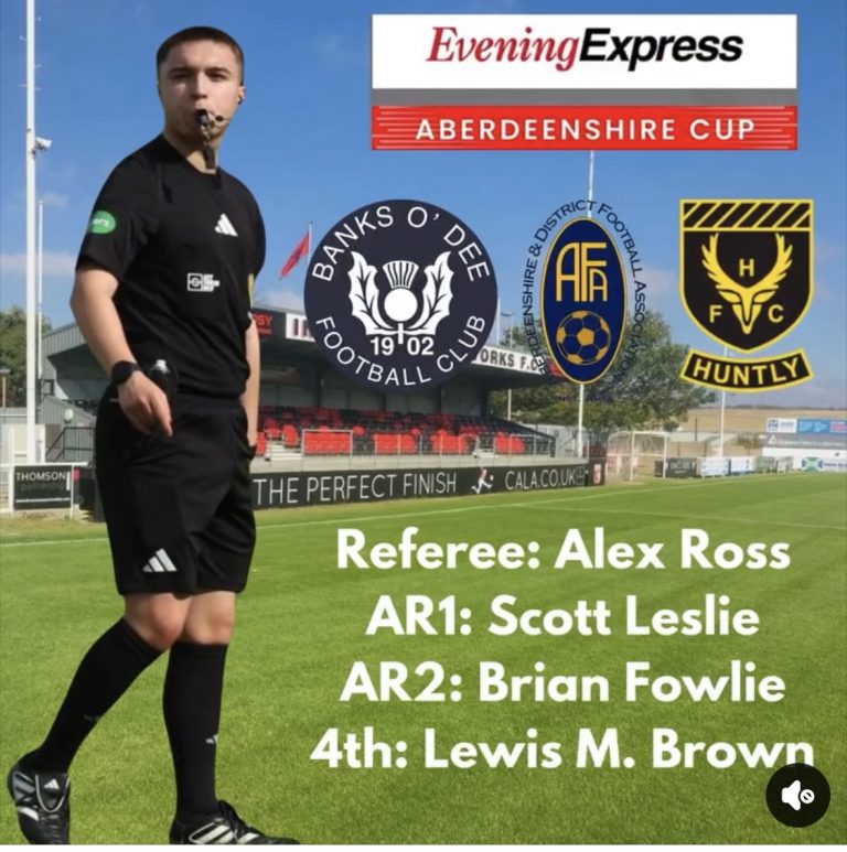 Cup Final Appointments – Aberdeen & District Referees Association
